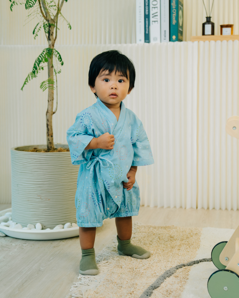 Hanabi Baby Kimono - Dusk, Blue Baby Clothes, Newborn Baby Gifts ...