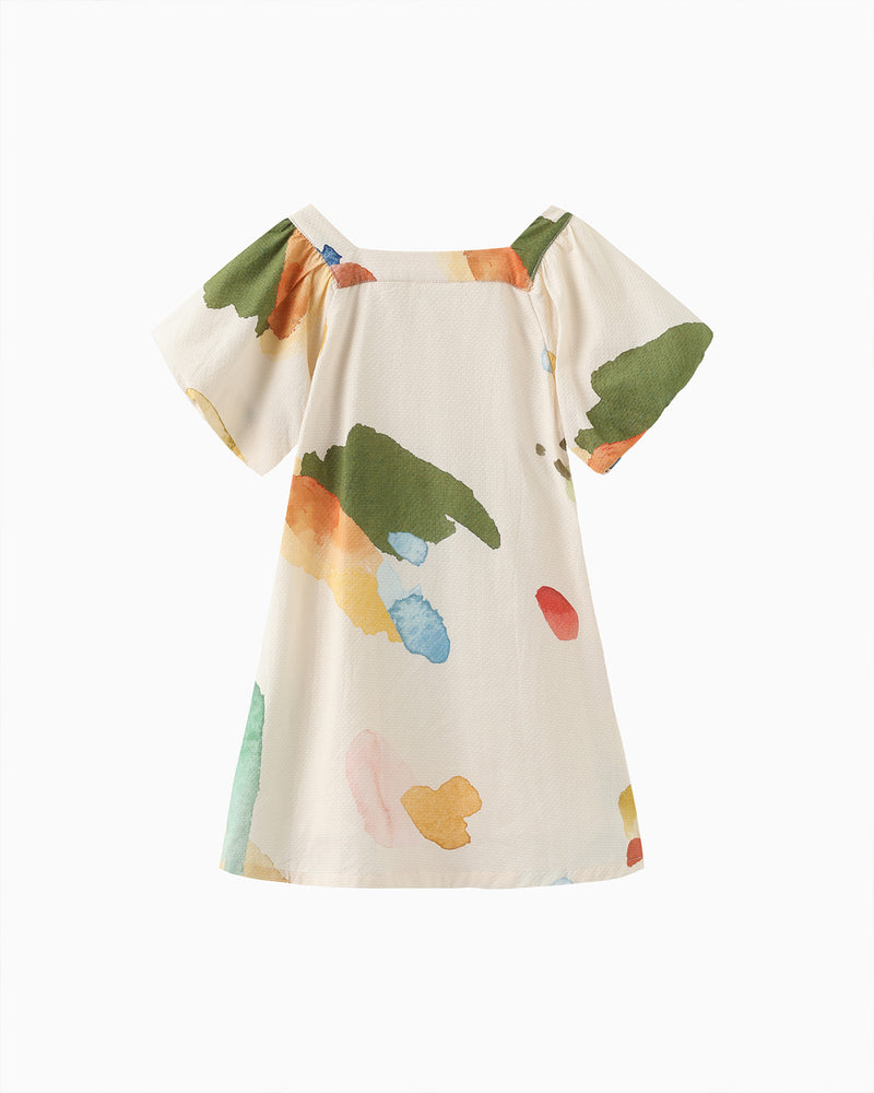 Girl's Short Sleeve Ribbon Dress | CNY Girl's Dress | mimi mono – mimi ...